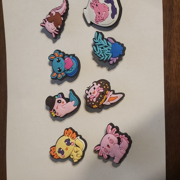 CROCS | Jewelry | Cute Kawaii Croc Charm Set Axolotl | Poshmark